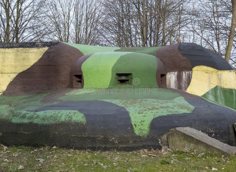 Anti-tank Bunker from the Second World War Stock Image - Image of ...