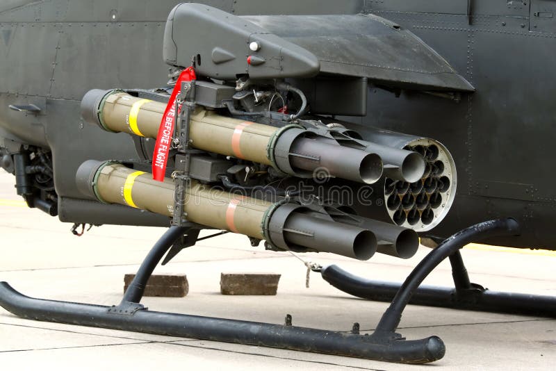 Anti-tank Missile on Helicopter Stock Image - Image of tank, machine ...