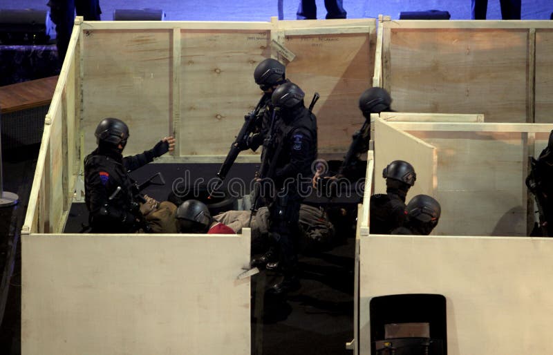 Anti teror police editorial image. Image of central, terror - 55105010