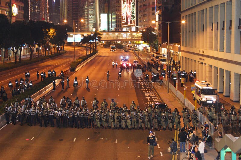 Anti-WTO Protests in Hong Kong Editorial Stock Image - Image of pepper ...