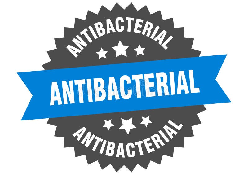 Antibacterial Sign with Green Bacteria. Vector Stock Illustration Stock ...
