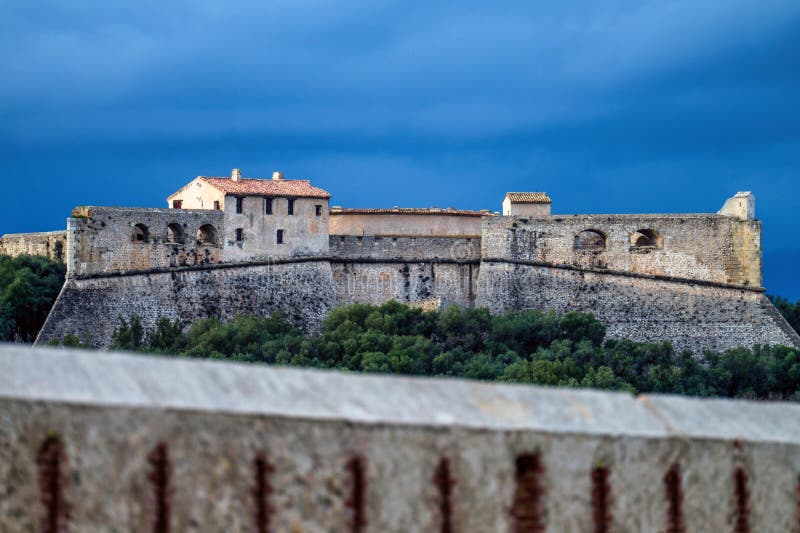 Antibes Castle and Central Square, Palm and Cactus Garden by the Sea ...