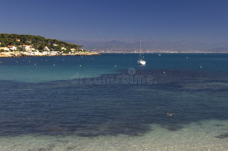 Antibes Coast stock photo. Image of journey, blue, azur - 10415348