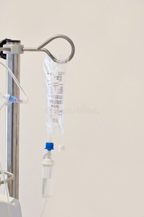 Antibiotic in a IV bag stock photo. Image of steel, hospital - 28112086