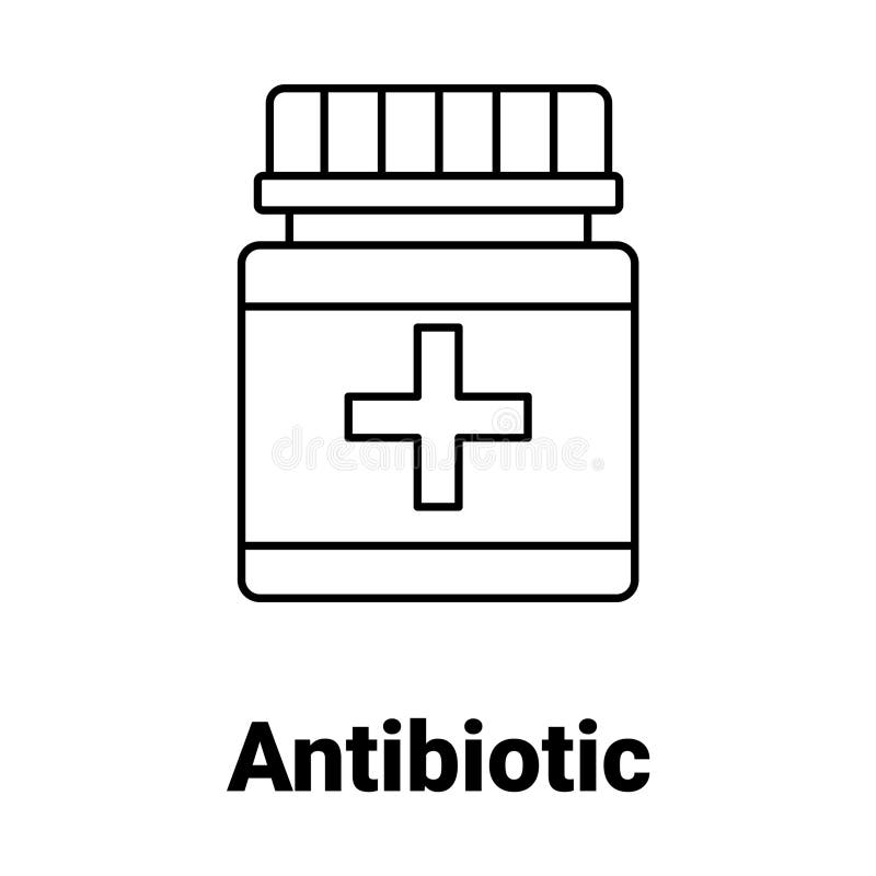 Antibiotic Vector Icon Easily Modify. Stock Vector - Illustration of ...