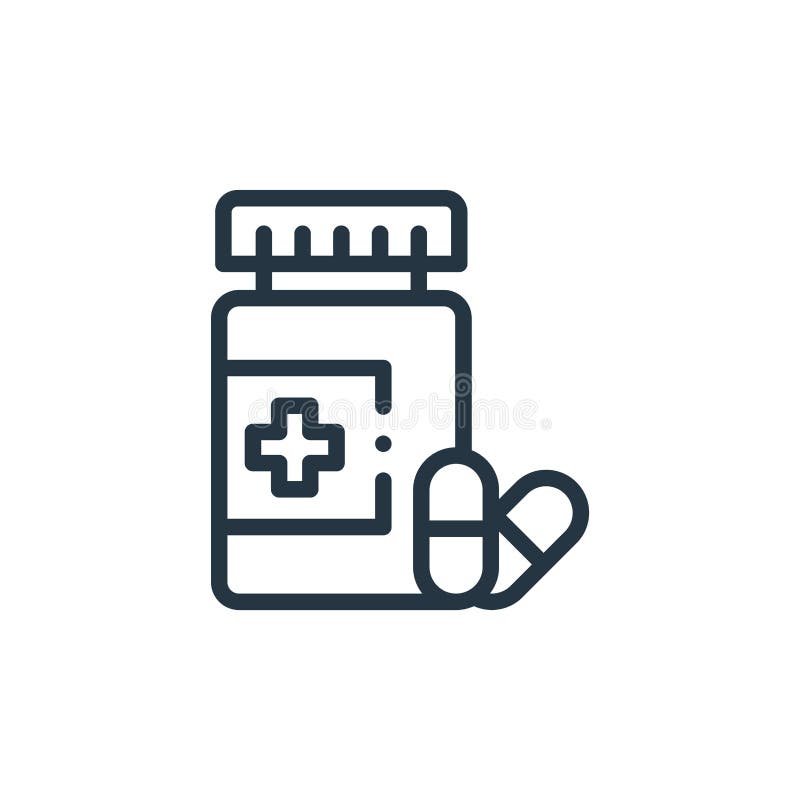 Antibiotic Vector Icon on White Background. Flat Vector Antibiotic Icon ...