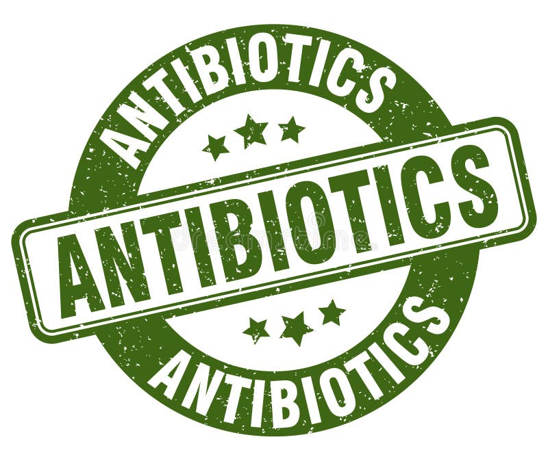 Antibiotics Stamp. Antibiotics Label. Round Grunge Sign Stock Vector ...
