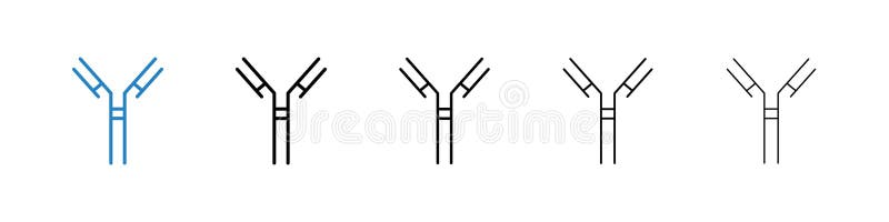 Antibody Icon Vector Set on White Background Stock Vector ...