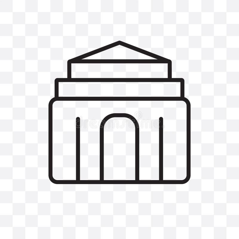 Architecture Vector Linear Icon Isolated on Transparent Background ...