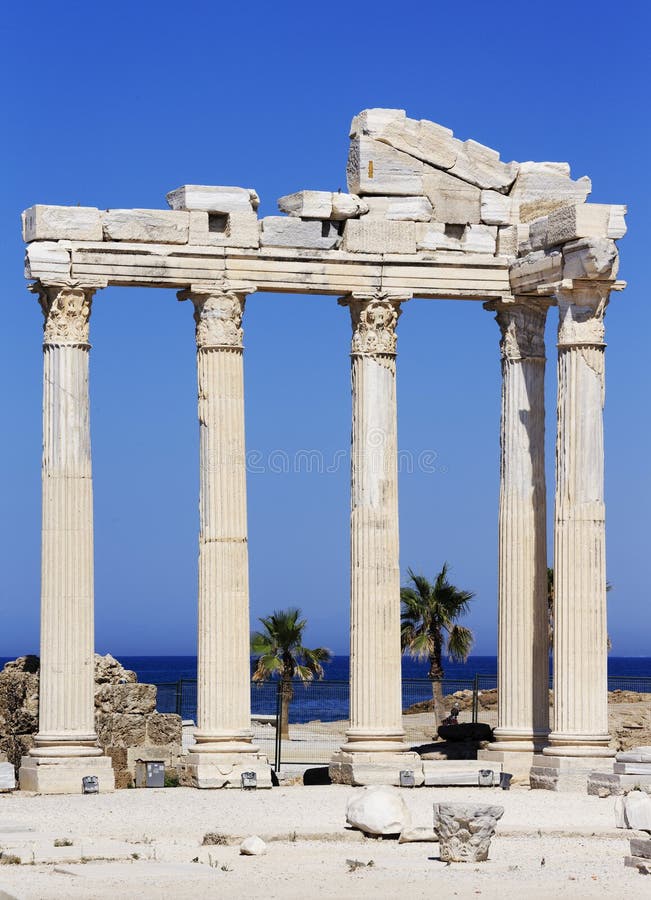 Antic city of Side stock image. Image of asia, turkish - 32426773