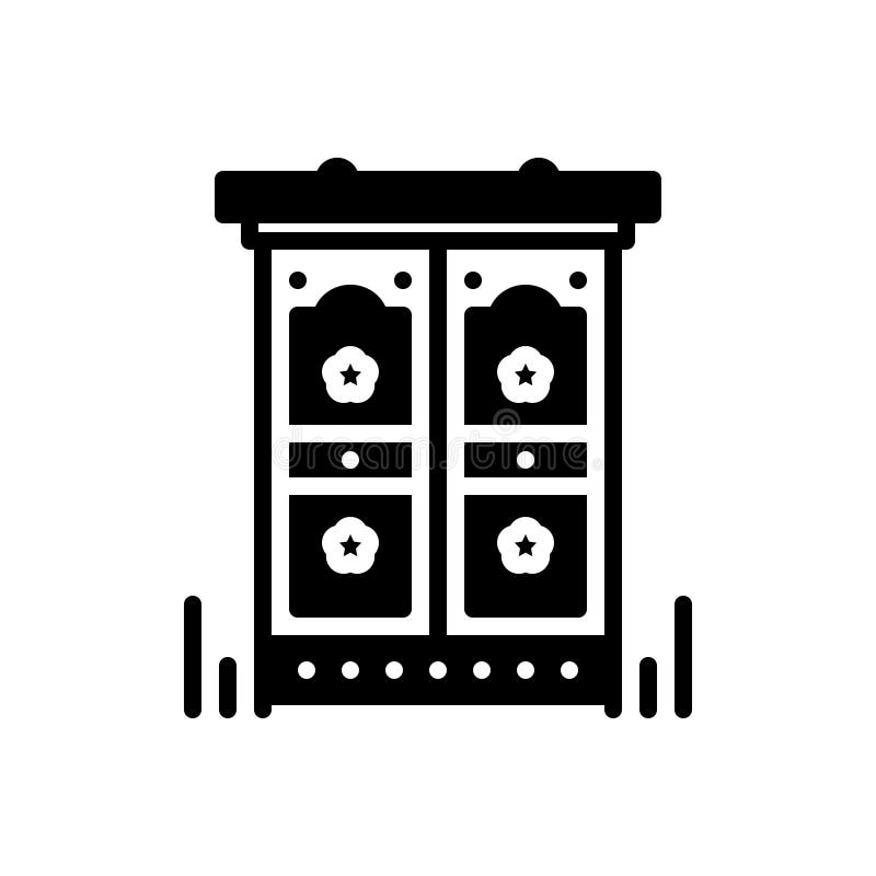 Black Solid Icon for Antic, Eccentric and Singular Stock Vector ...