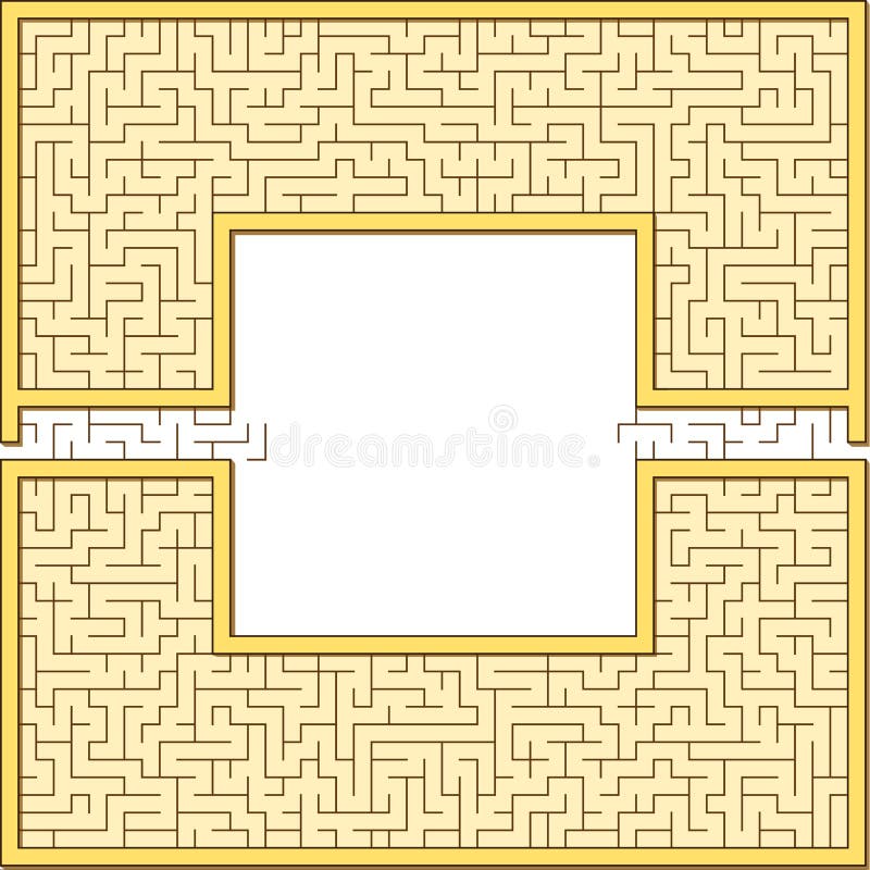 Antic maze frame stock vector. Illustration of lost, decorative - 29415495