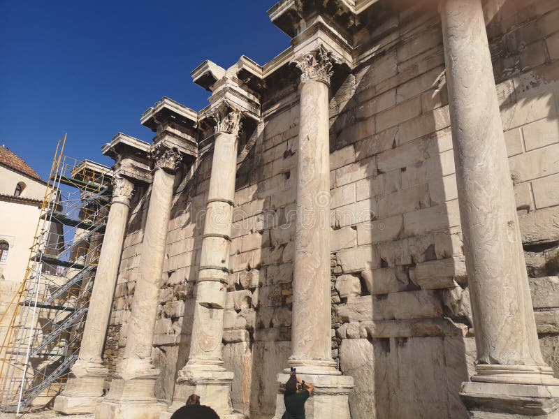 Antic Wall from Greece Athens Museums Editorial Photography - Image of ...