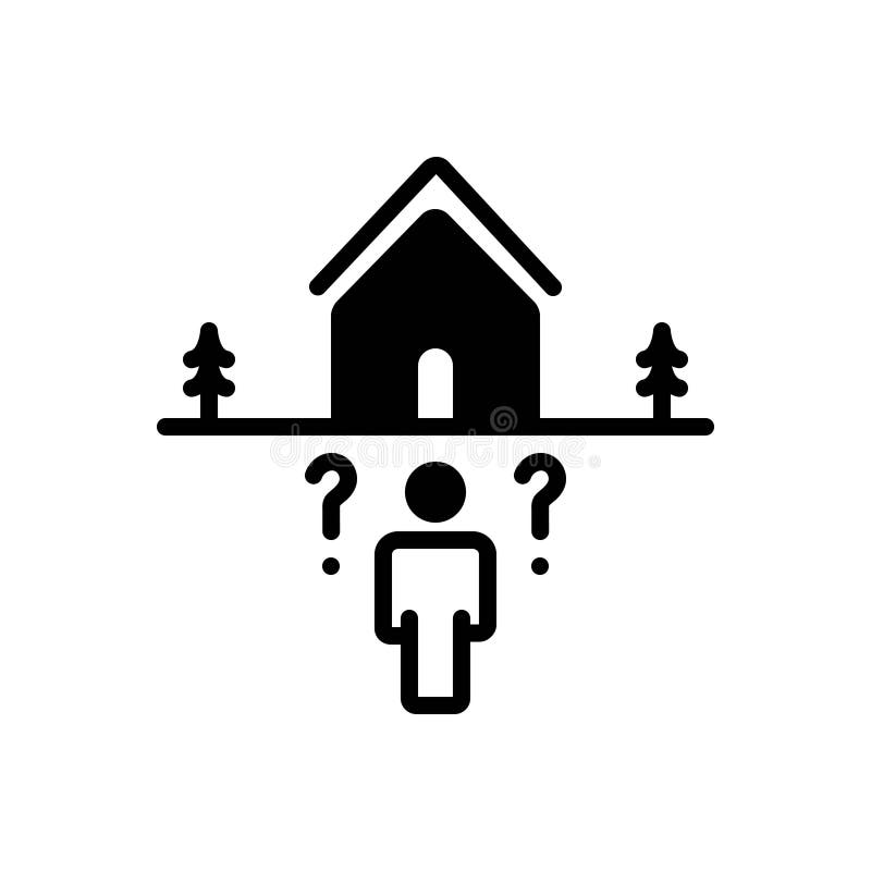 Black Solid Icon for Anticipate, Expect and Assume Stock Vector ...