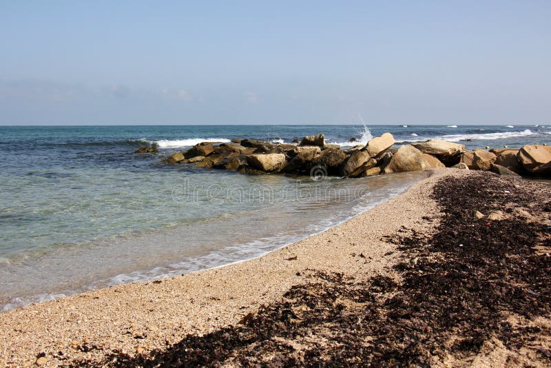 In Anticipation of the Bathing Season Stock Image - Image of rocks ...