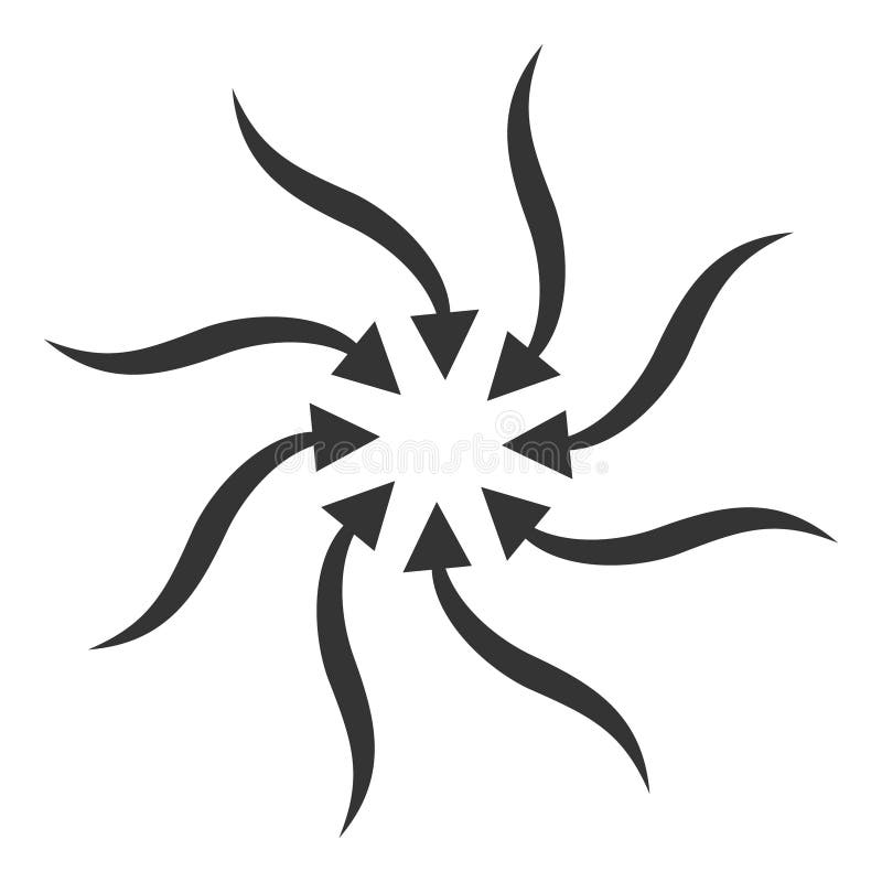 Cyclone and anticyclone stock illustration. Illustration of cyclones ...