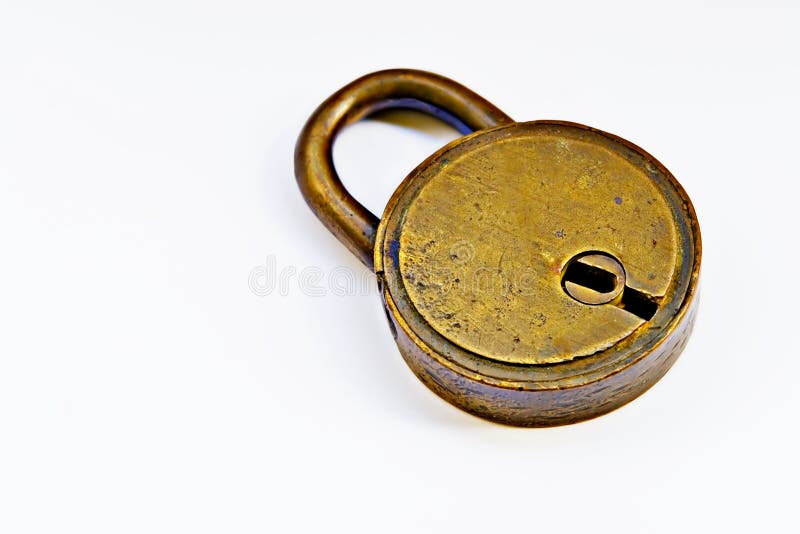 Antiek Slot Op Roestige Deur Stock Afbeelding - Image of glans, metaal ...