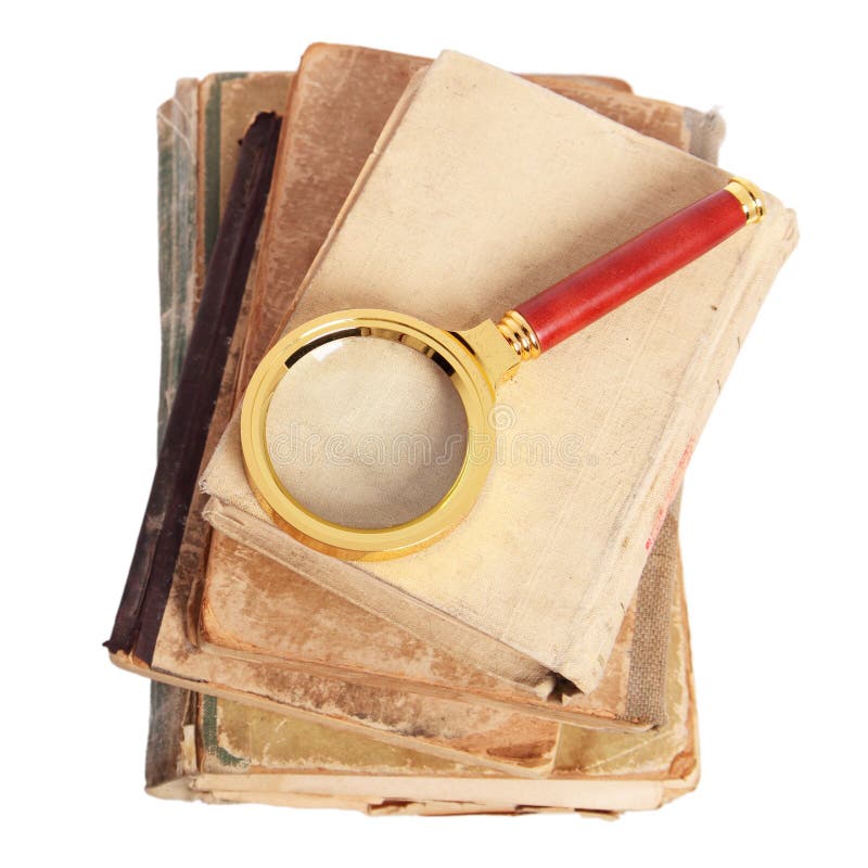 Antieke Boeken, Het Gouden Overdrijven Stock Foto - Image of ...