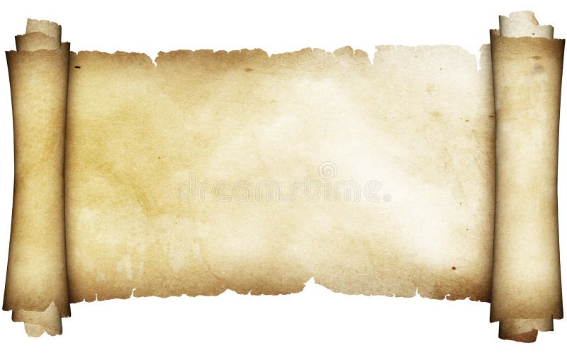 Antieke perkamentrol stock foto. Image of achtergrond - 65450450