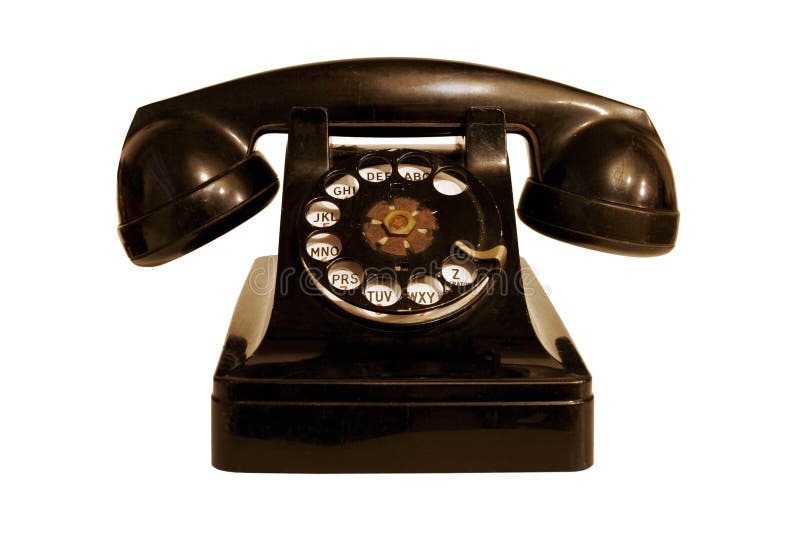 Vuile Oude Klassieke Retro Stijl Analoge Telefoon Stock Foto ...