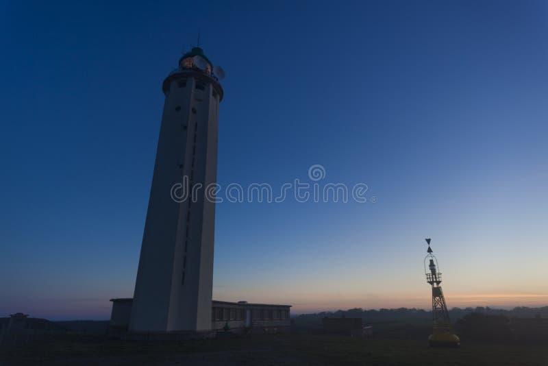 Antifer Lighthouse, Etretat Stock Image - Image of lighthouse ...