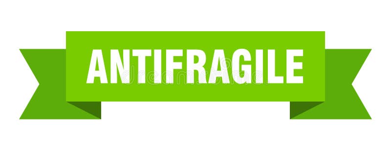 Antifragile ribbon. stock vector. Illustration of design - 191260157