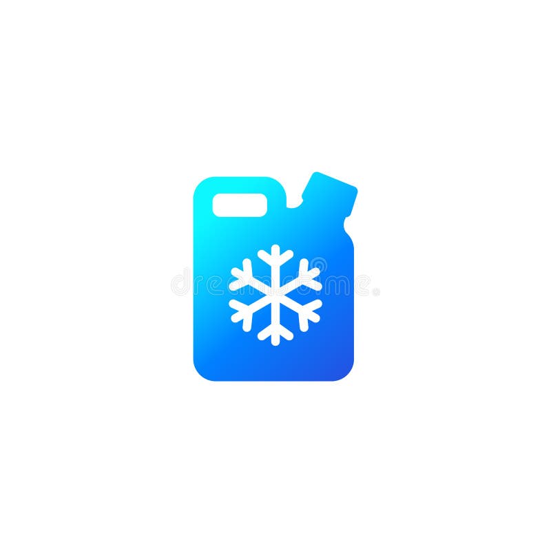 Antifreeze or Coolant Icon on White, Vector Stock Vector - Illustration ...