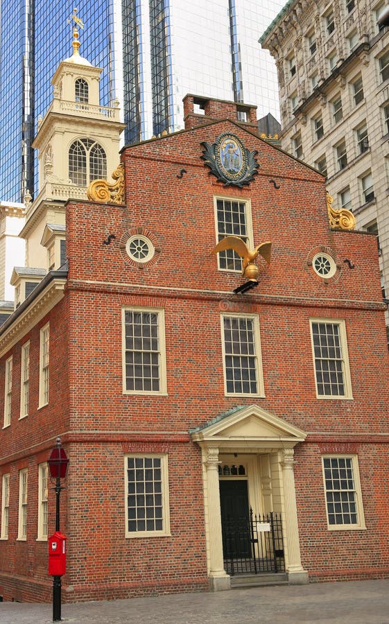 Antiga Casa Estadual No Centro De Boston Imagem de Stock - Imagem de ...