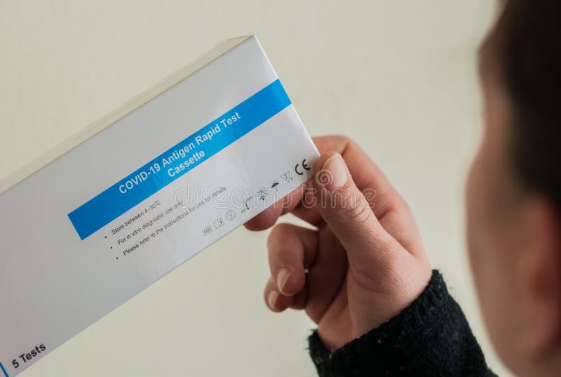 Antigen Rapid Test Covid-19 Stock Image - Image of finger, test: 236682595