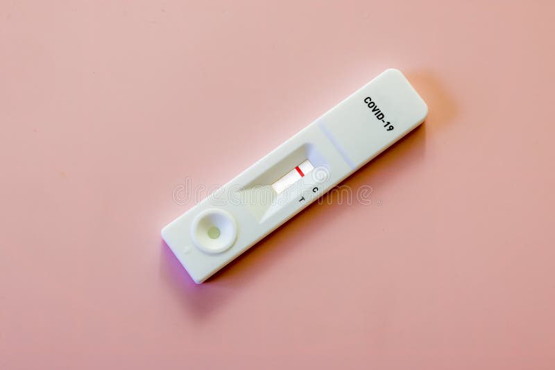 Antigen Test Kit Isolated on a Pink Background Stock Photo - Image of ...