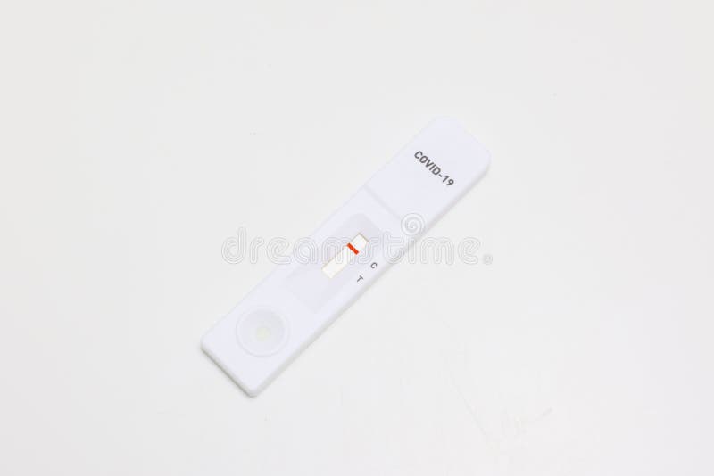 Antigen Test Kit Isolated on a White Background Stock Photo - Image of ...