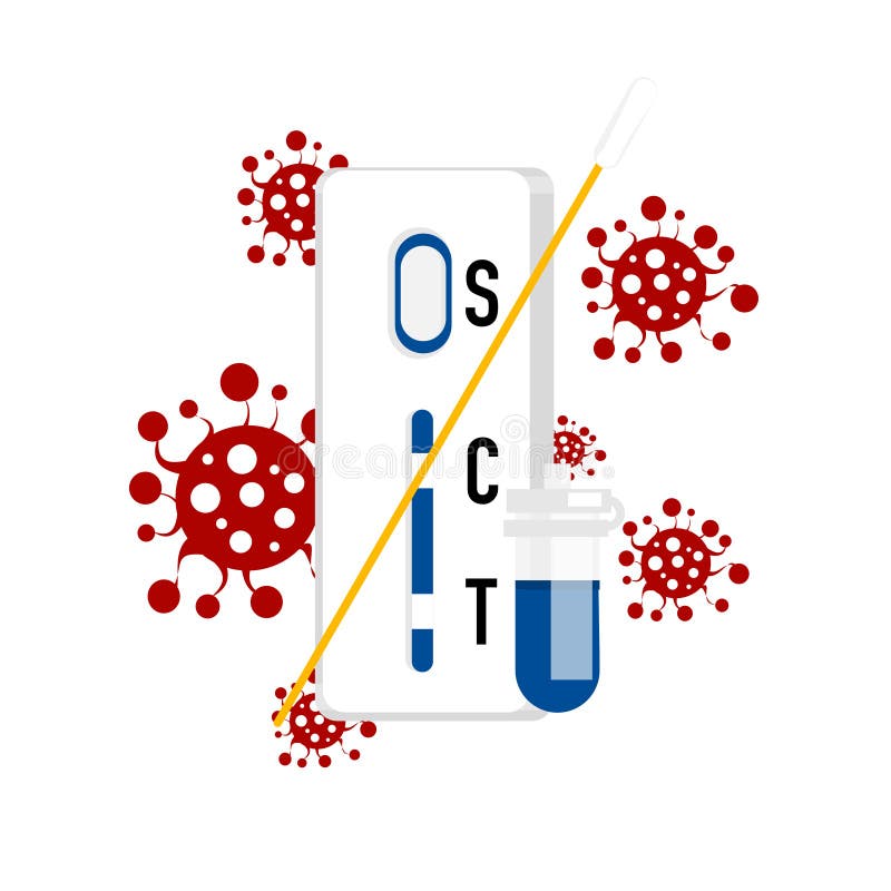 Antigen Test Kit or Rapid Antigen Test Stock Vector - Illustration of ...