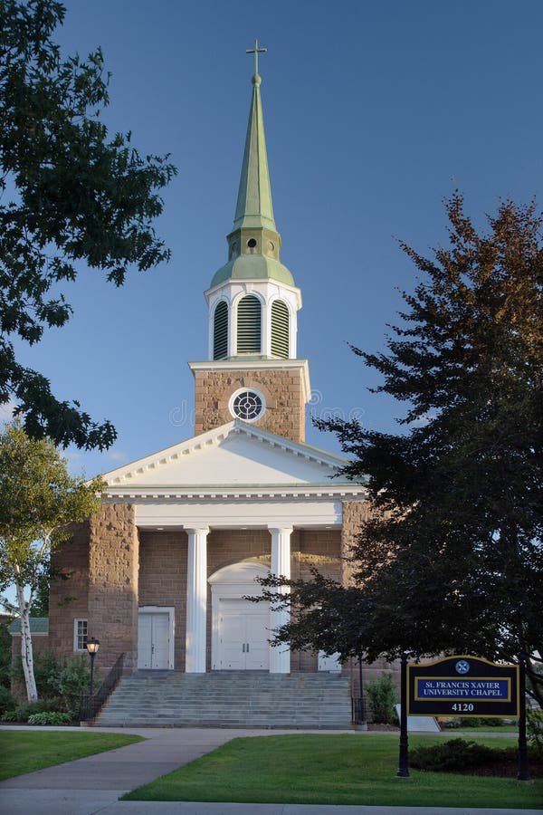 Antigonish University Chapel Editorial Stock Image - Image of ...