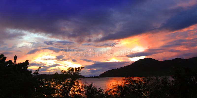 Antigua Sunset Landscape stock photo. Image of outdoors - 49282754