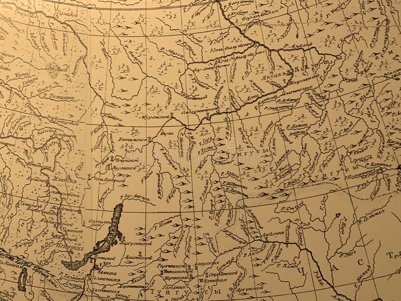 Antiguo Mapa Del Imperio Ruso Imagen de archivo - Imagen de manchado ...