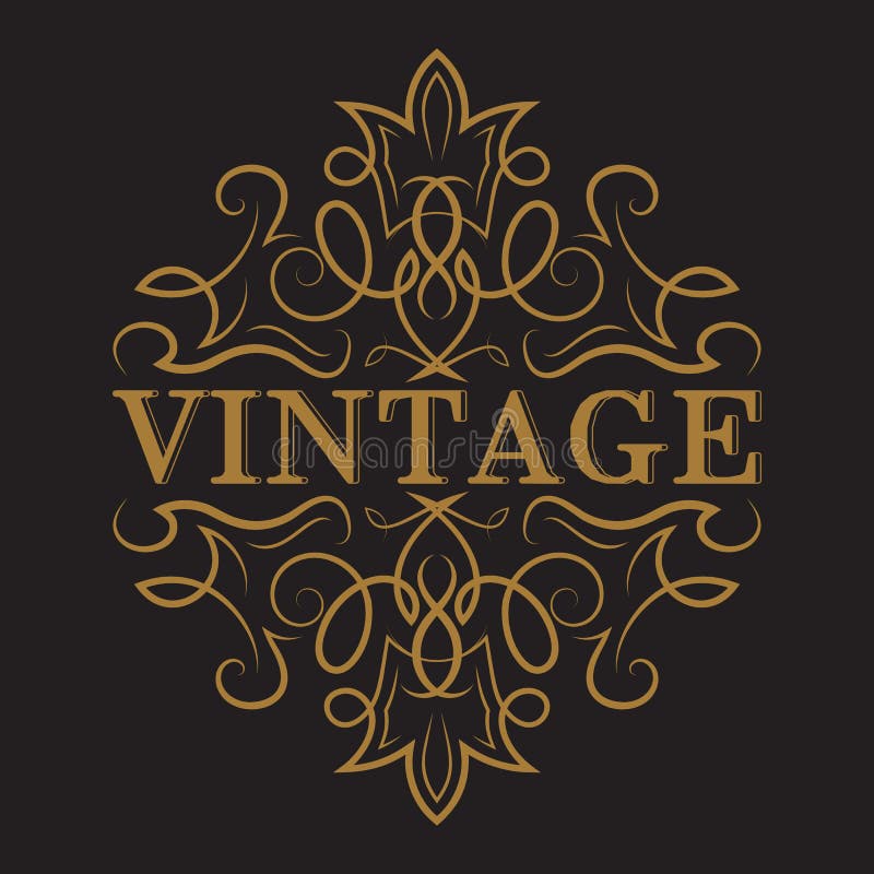 Antik Etikett, Tappningramdesign Stock Illustrationer - Illustration av ...