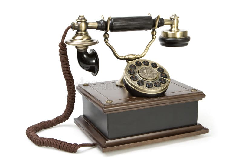 Antik telefon arkivfoto. Bild av nostalgi, objekt, anslutning - 23735110