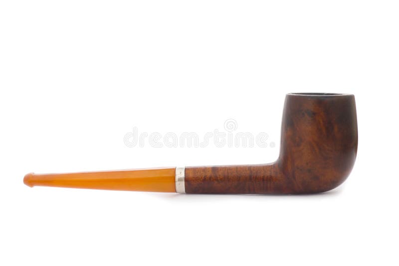 Antike Pfeife auf Weiß stockbild. Bild von ungarisch - 12004093