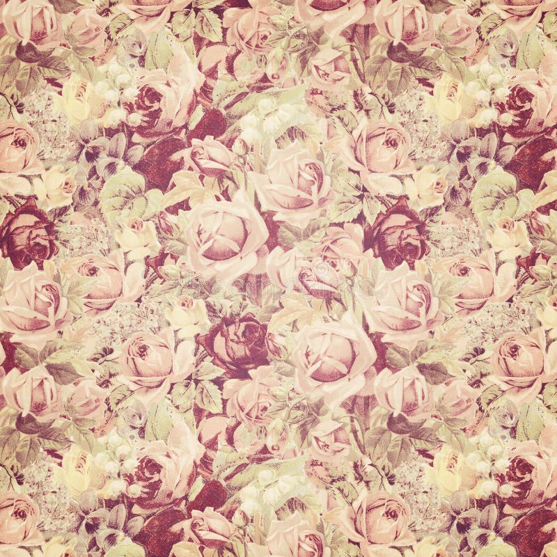 Antike Rosen-Tapete stockfoto. Bild von viktorianisch - 40988912