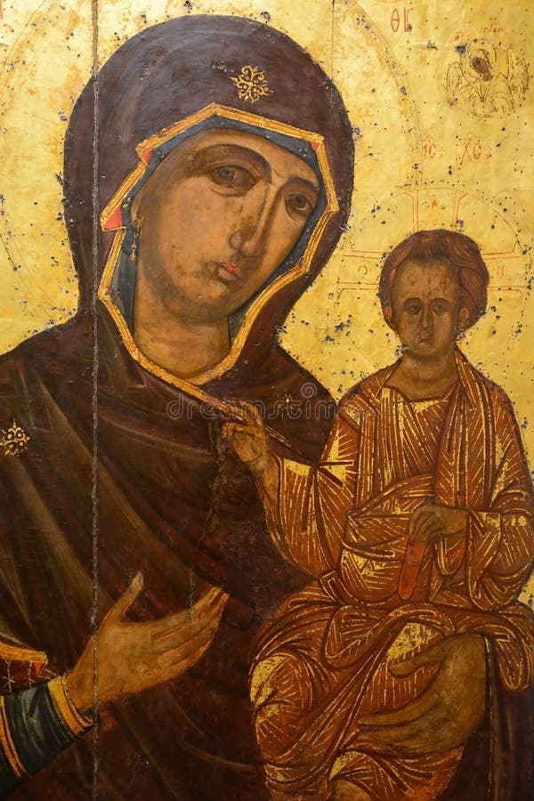 Antike Russische Orthodoxe Ikone Redaktionelles Foto - Bild von ikone ...