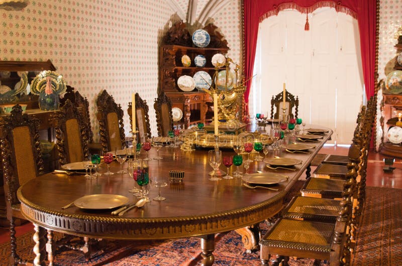 SINTRA, PORTUGAL - Die Küche am Nationalen Palast Pena, Sünde ...