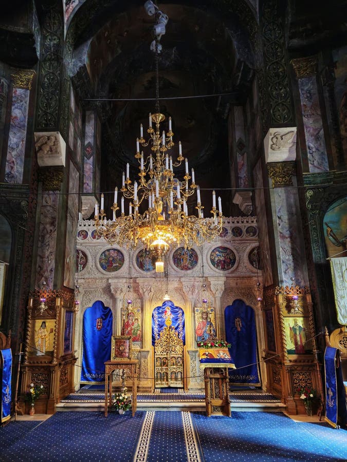 Antim Ivireanul Monastery in Bucharest - Inside View Stock Photo ...
