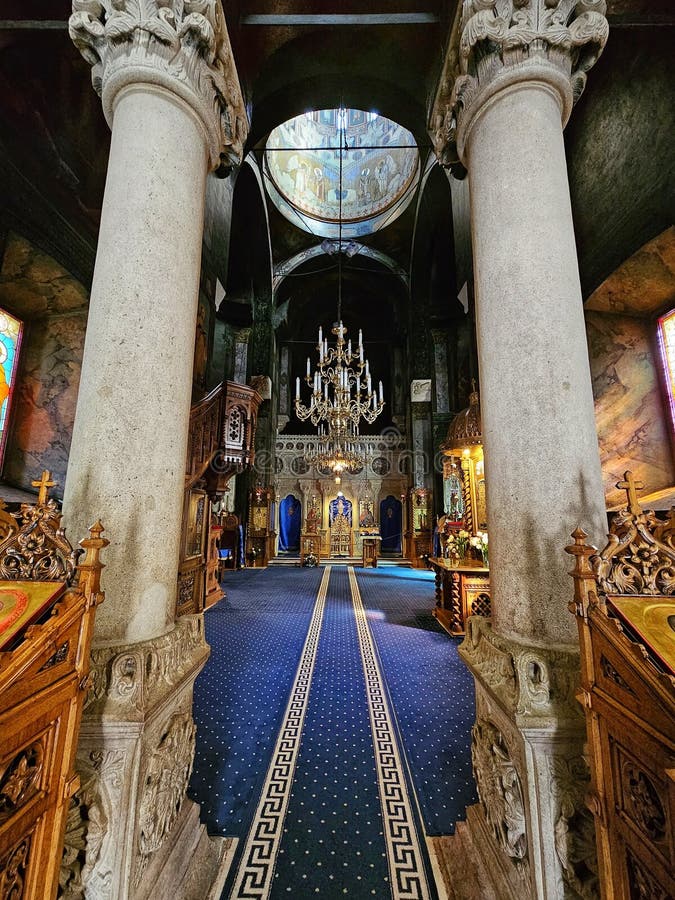 Antim Ivireanul Monastery in Bucharest - Inside View Stock Photo ...