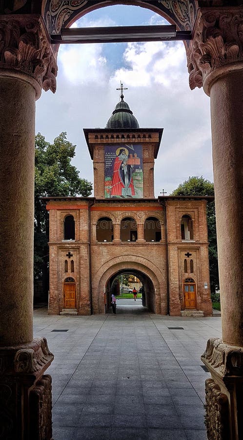 Antim Monastery courtyard stock photo. Image of chapel - 235736806