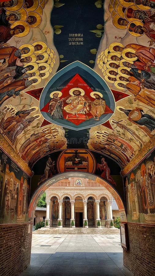 Antim Monastery, entrance stock image. Image of entran - 235430083