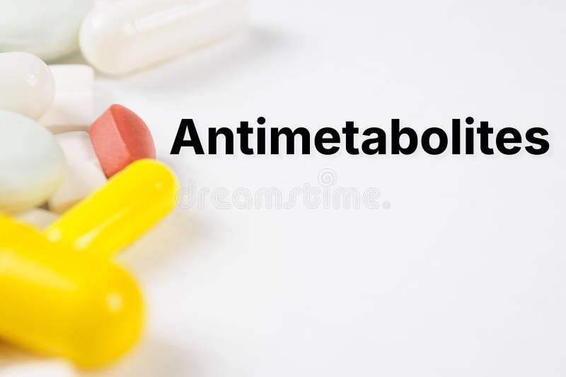 Antimetabolites Common Names of Medicinal Medications Stock Photo ...