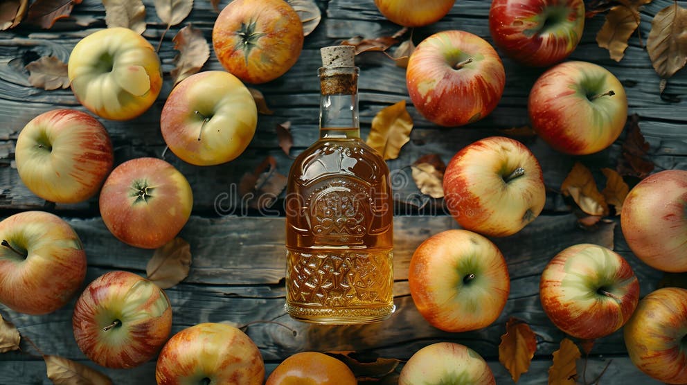 Antimicrobial Benefits of Fermented Apple Cider Stock Illustration ...