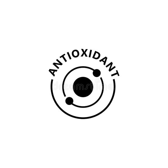 Antioxidant Formula Icon Isolated on White Background Stock Vector ...