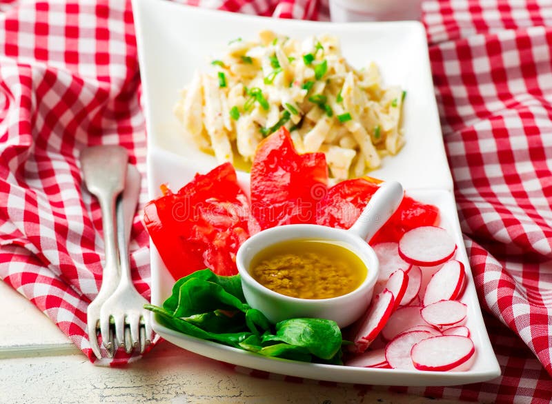Antipasto Salad.style Rustic Stock Image - Image of mediterranean, food ...