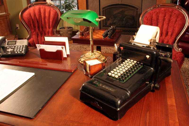 Antique Adding Machine stock photo. Image of work, machine - 3763556